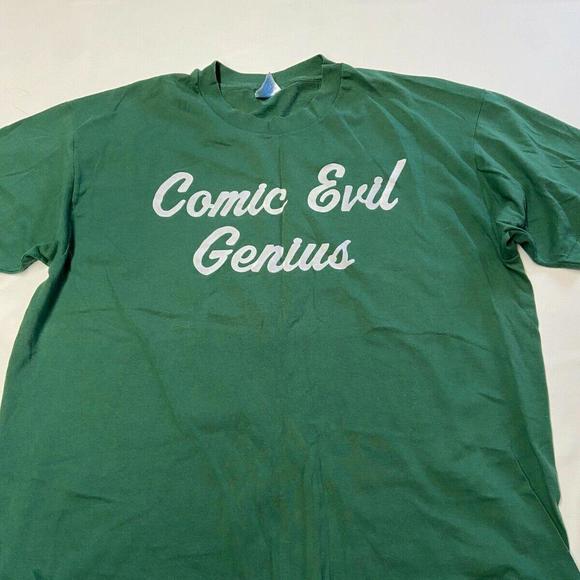 Hanes | Shirts | Mens Hanes Green Vintage Comic Evil Genius Single ...